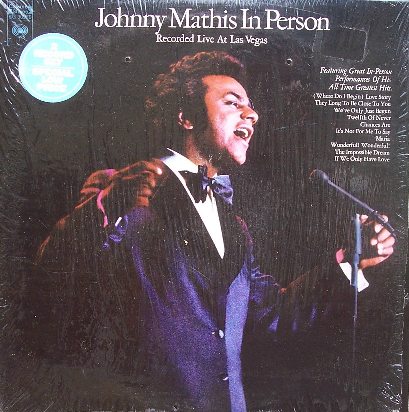Amazon.com: Johnny Mathis In Person (Vinyl LP Record) - Recorded Live ...