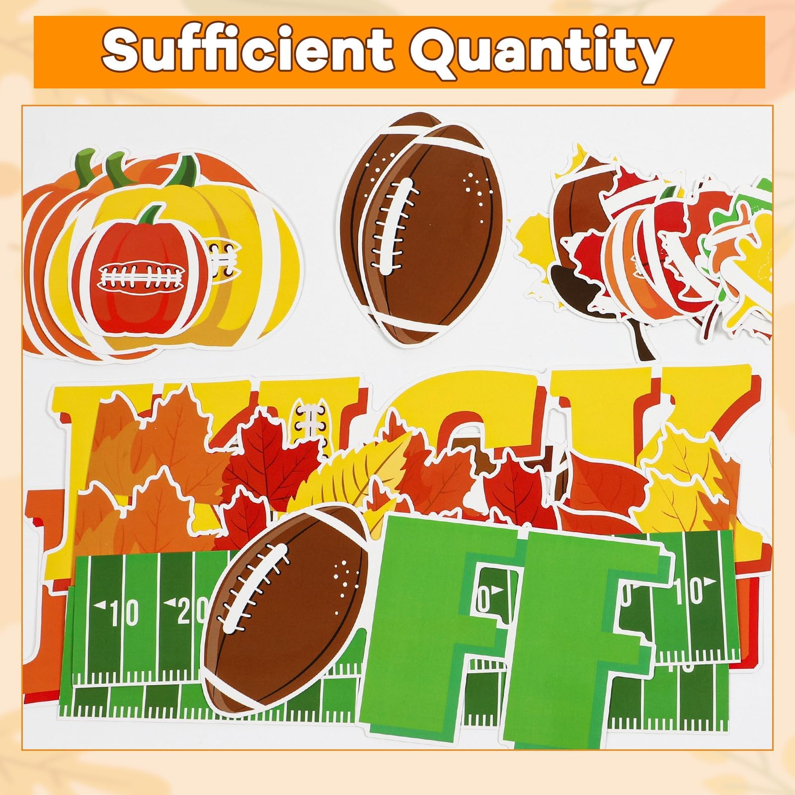 Snapklik.com : Fall Football Bulletin Board Decorations Kick Off Into ...