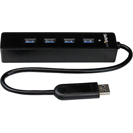 Amazon.com: StarTech.com 4-Port USB 3.0 Hub with Built-in Cable ...