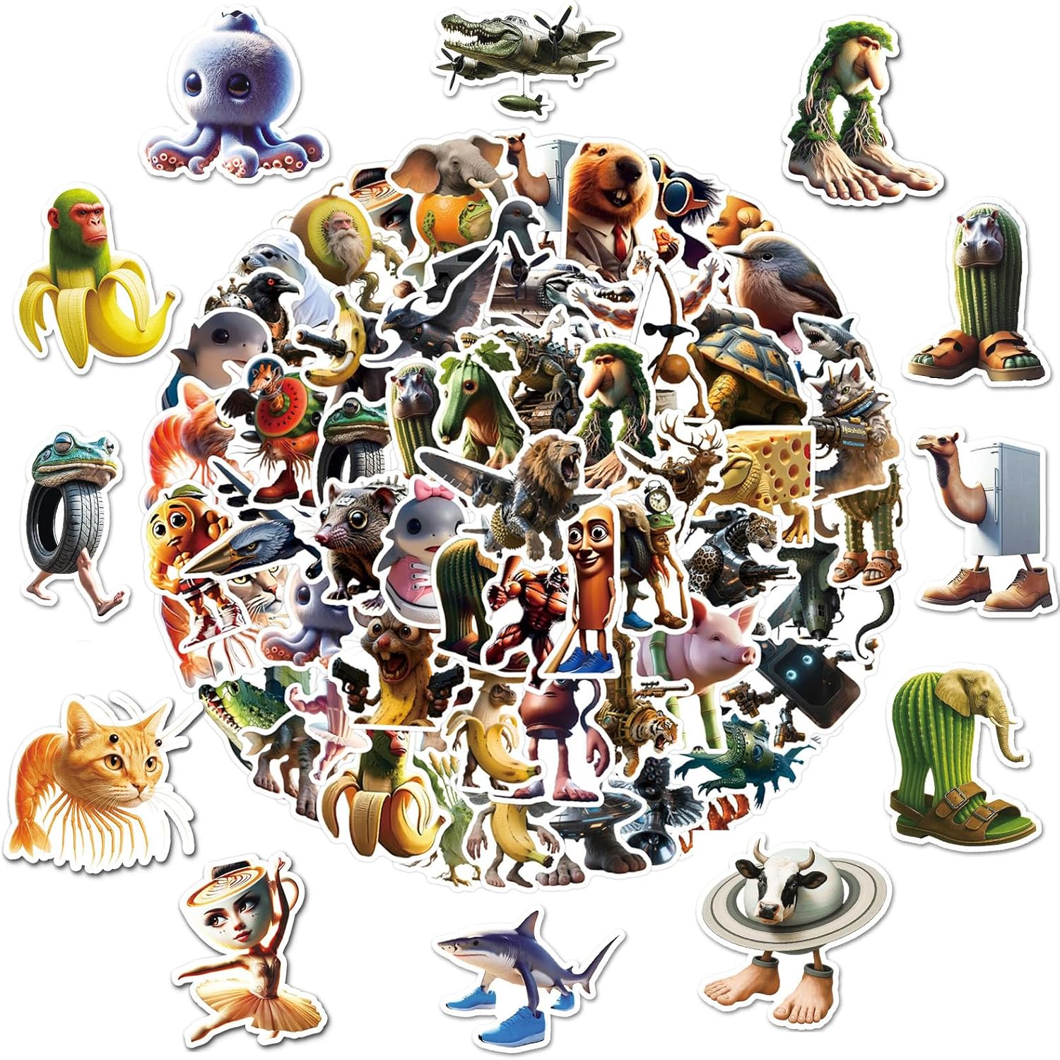 Amazon.com: Italian Brainrot Stickers, Italian Brainrot Decorations ...