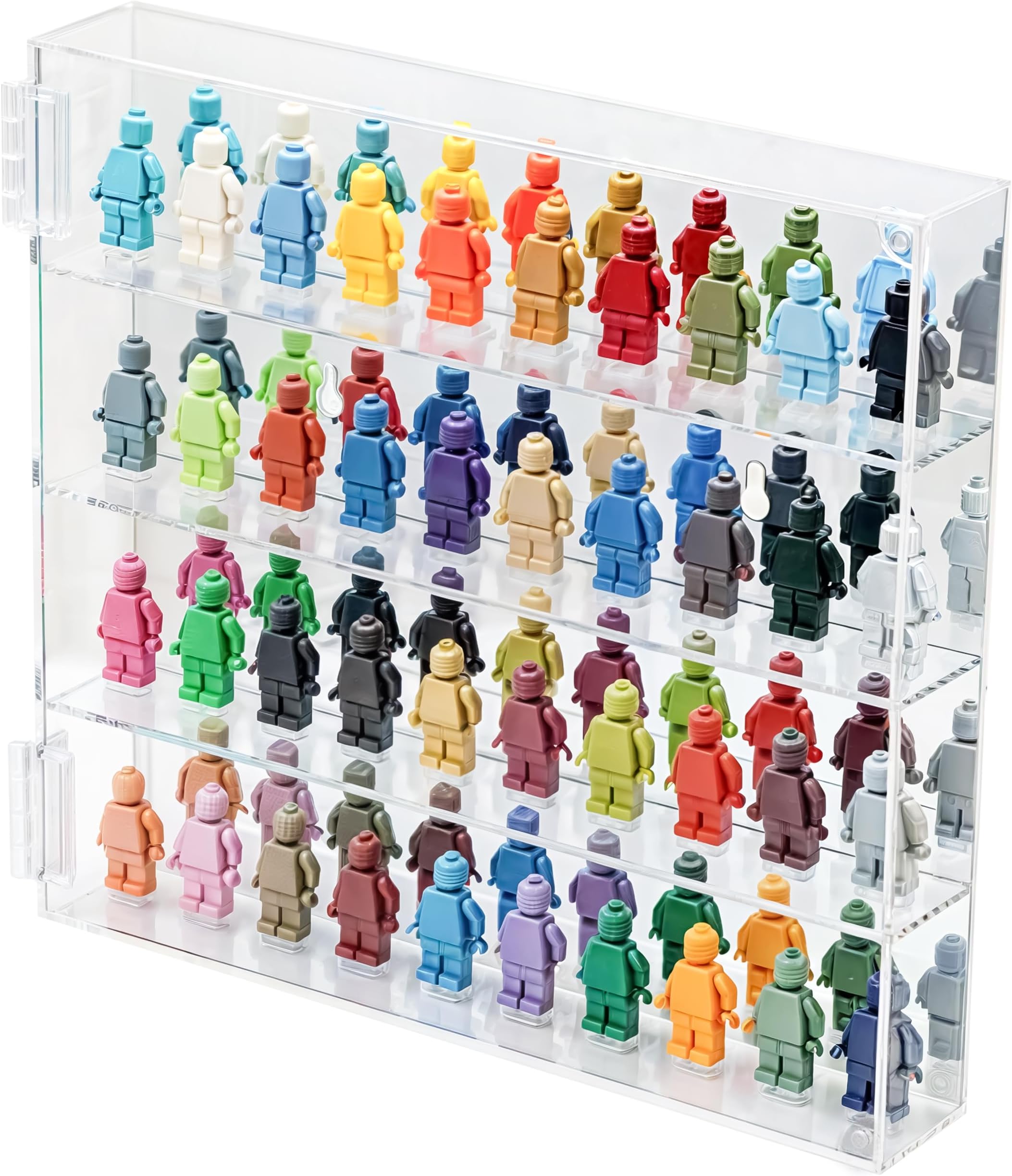 Amazon.com: Minifigure Display Case - Building Block Toy Wall Cabinet ...