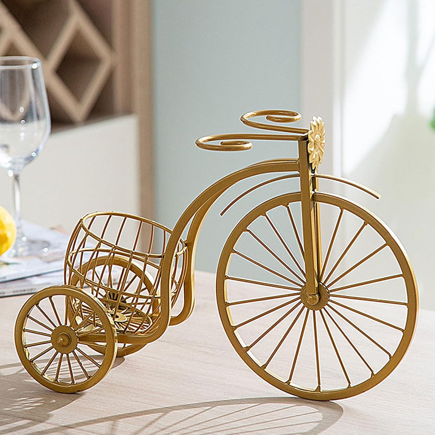 Amazon.com: Wine Glass Rack Countertop Metal Stemware Holder Holds 2 ...