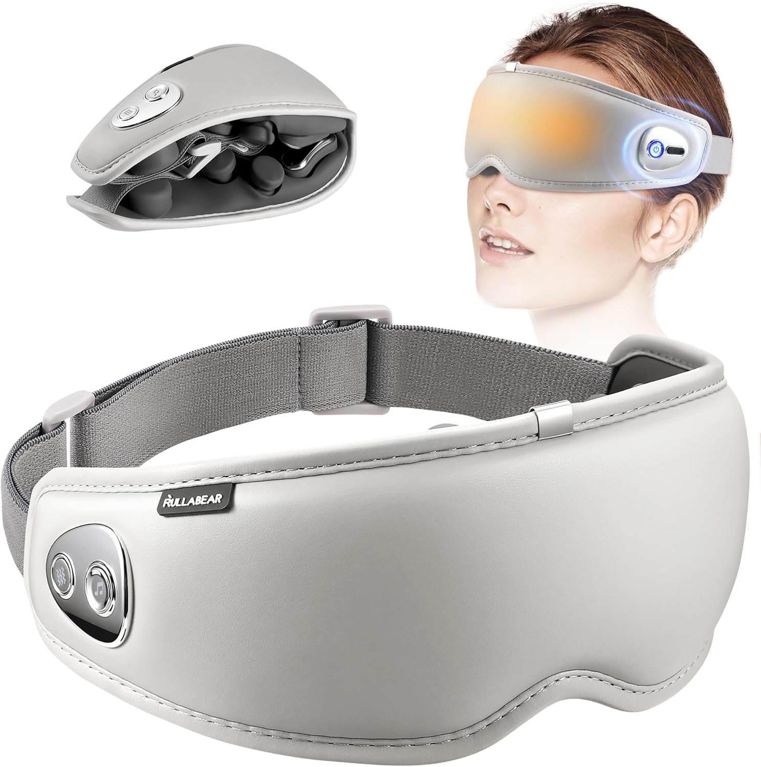 Amazon.com: Rullabear Eye Massager with Heat, 5 Massage Modes ...