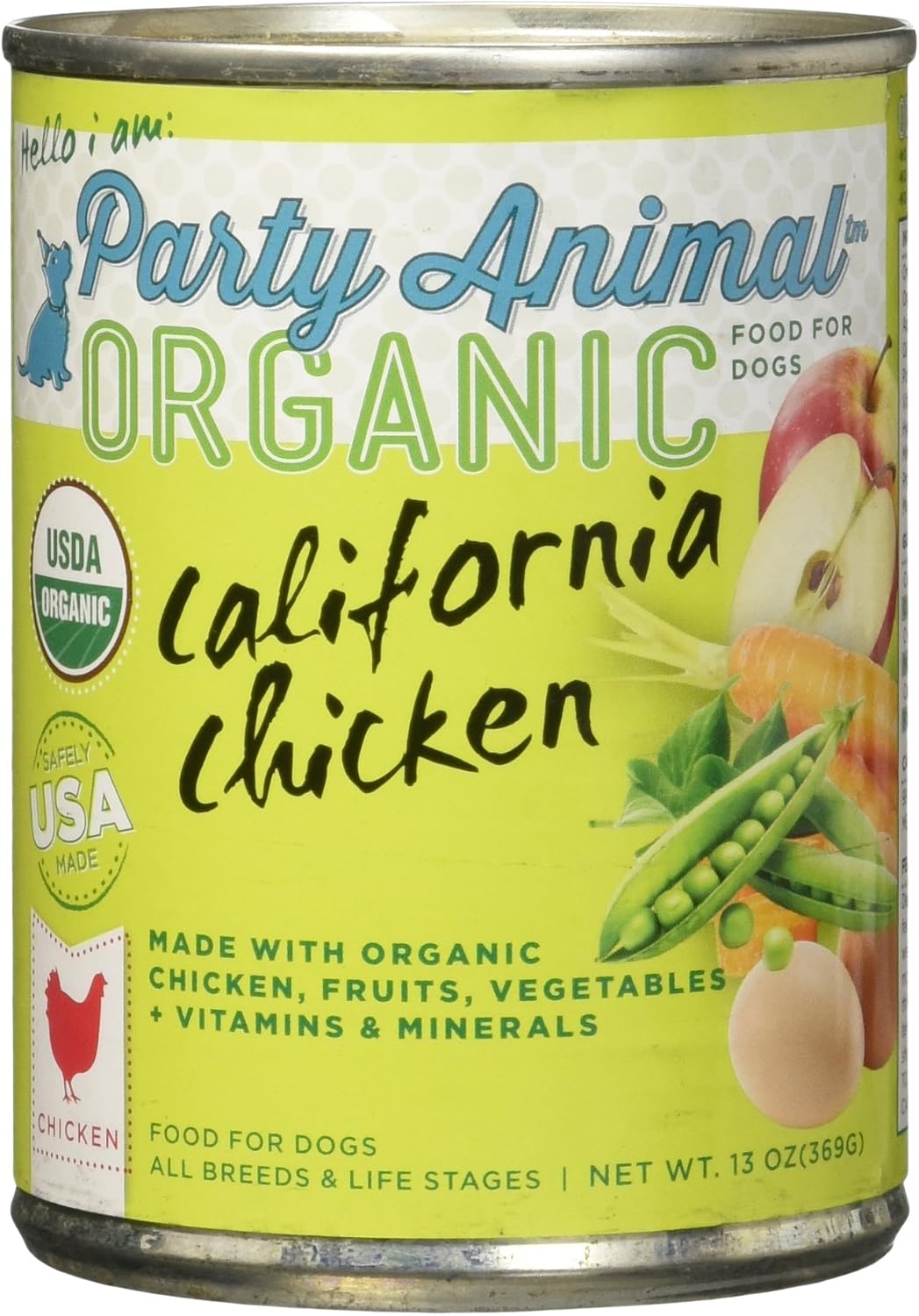 Party Animal Can Dog California Chicken 13 Oz Pack Of 12 Canned Wet party-animal-can-dog-california-chicken-13-oz-pack-of-12-canned-wet
