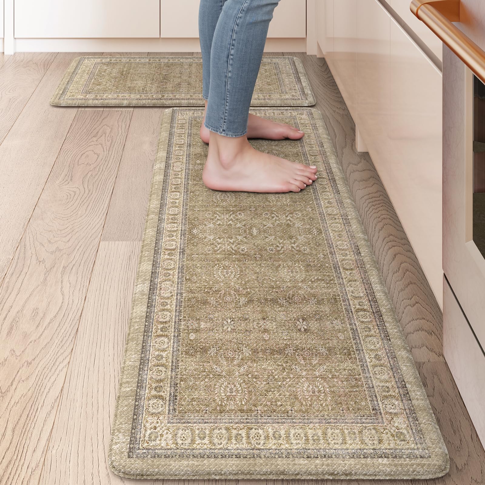 Amazon.com: Ailsan Anti Fatigue Mats for Kitchen Floor,Boho Kitchen ...