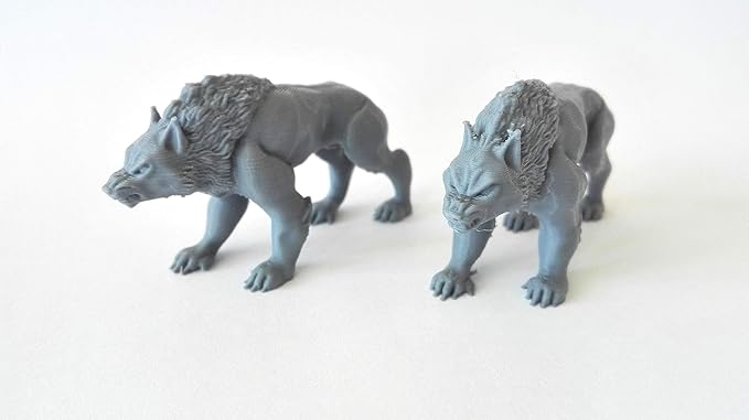 Amazon.com: Hero Creations WARG - Dire Wolf - Winter Wolf - Miniature ...