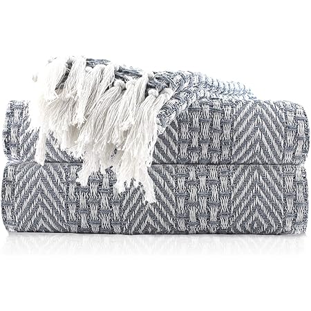Amazon.com: Dusty Blue Throw Blanket - Soft and Warm Living Room ...