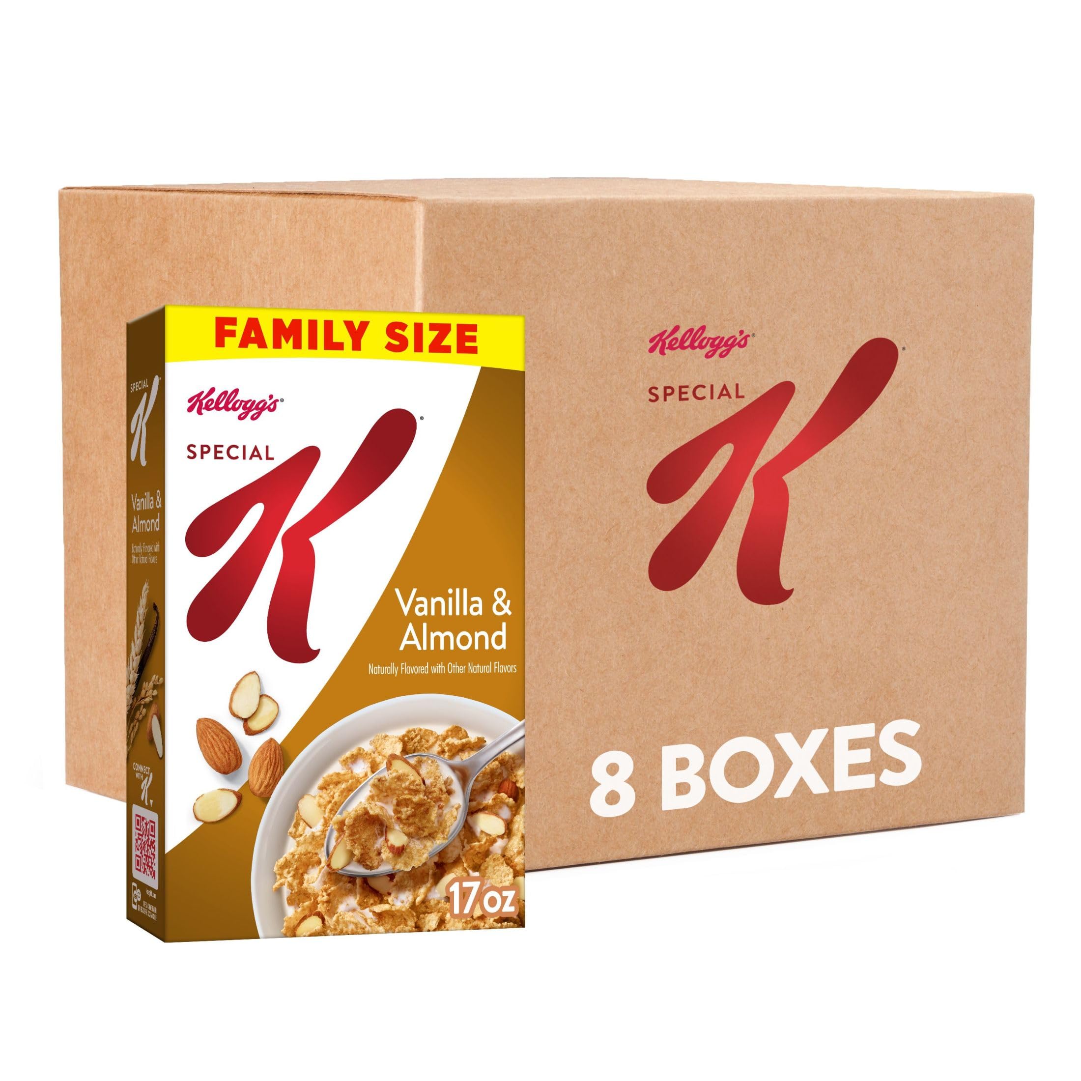Amazon.com: Kellogg's Special K Breakfast Cereal, Fiber Cereal, Family ...