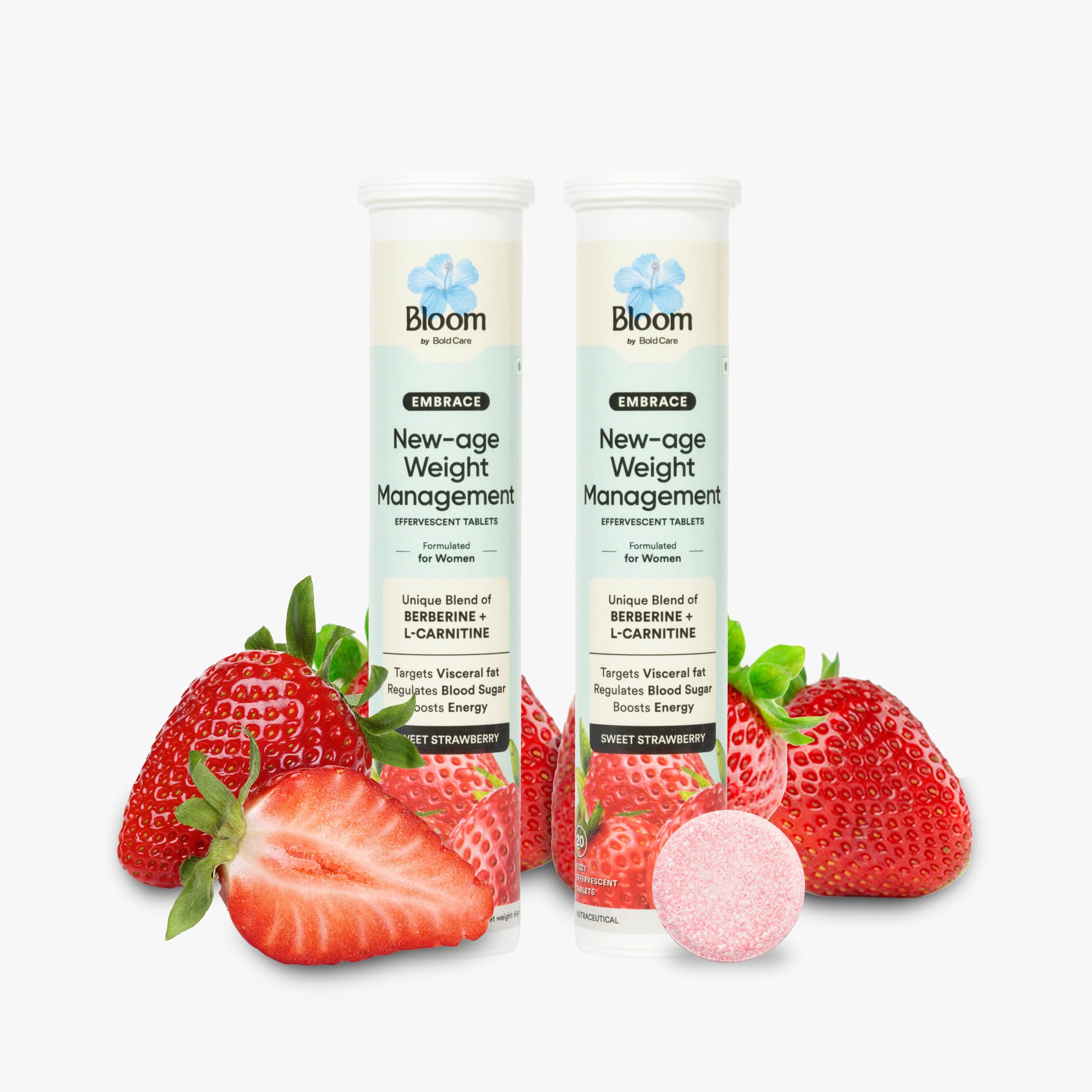 Bloom Berberine + L-Carnitine Effervescent Tablets | 40 Effervescent ...