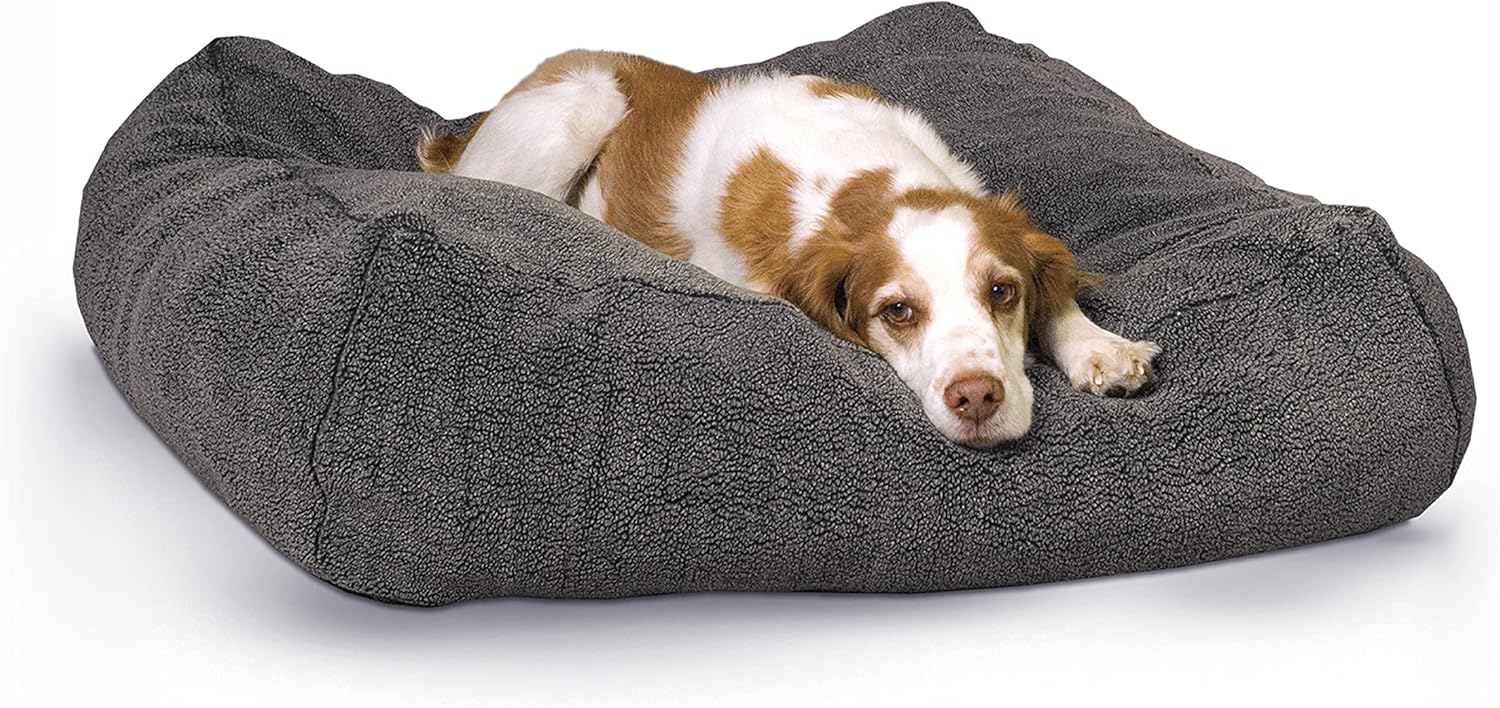 Amazon.com : K&H Pet Products Cuddle Cube Pet Bed Gray Medium 28 X 28 ...