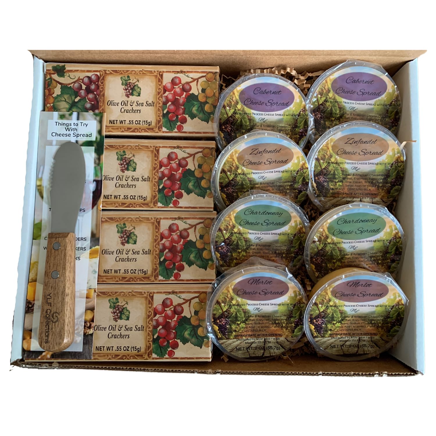 Amazon.com: Gourmet Wine Flavor Cheese Spread Sampler ~ Wine Cheese ...