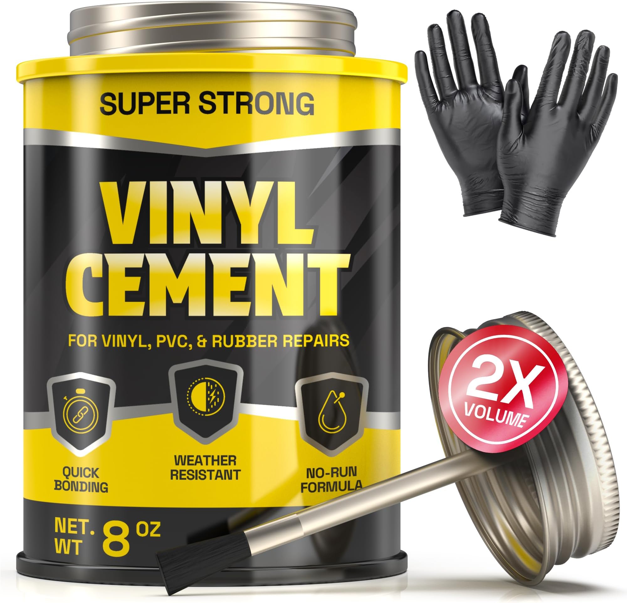 Amazon.com: 8 oz Vinyl Cement Glue - Non-Brittle, Zero Shrinkage ...