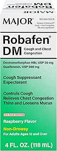 Amazon.com: MAJOR Robafen DM Liquid - Helps Support Cough and Chest ...