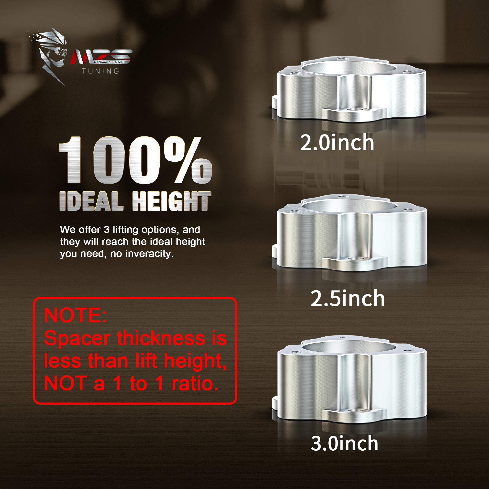 Snapklik.com : MZS 2.5" Leveling Kit Front Lift Strut Spacers Compatible