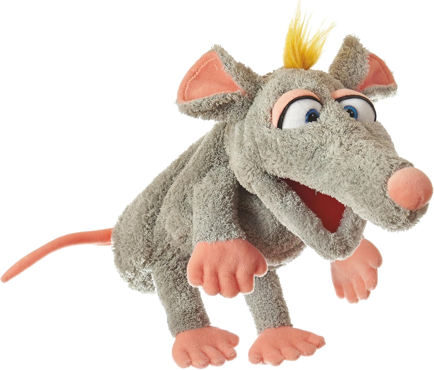 Amazon.com: Living Puppets 12-Inch Grey Mouse Hand Puppet - Fine ...