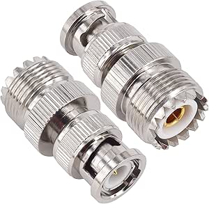 Amazon.co.jp: leeyovk BNC M型変換コネクター BNCオス ⇔ M型メス BNCP-MJ 変換 RF 同軸コネクタ BNCアダプター M型コネクタ RFブロードキャスト ...