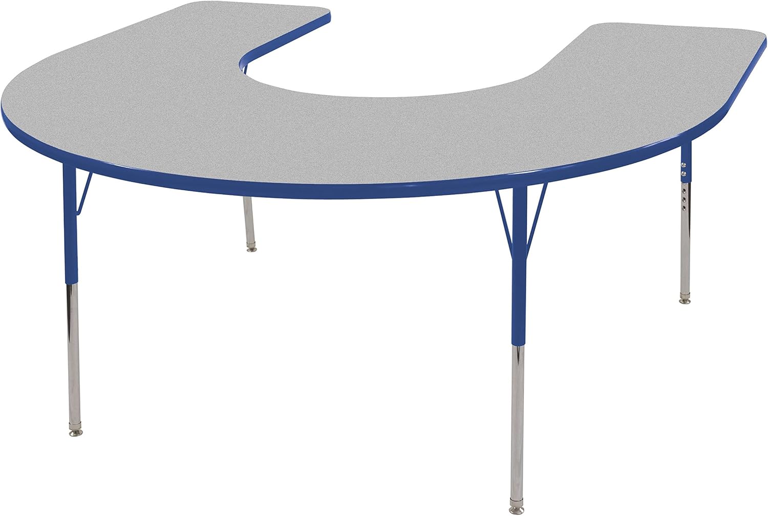 Amazon.com: ECR4Kids 60" x 66" Horseshoe Shape Activity Table, Gray Top ...