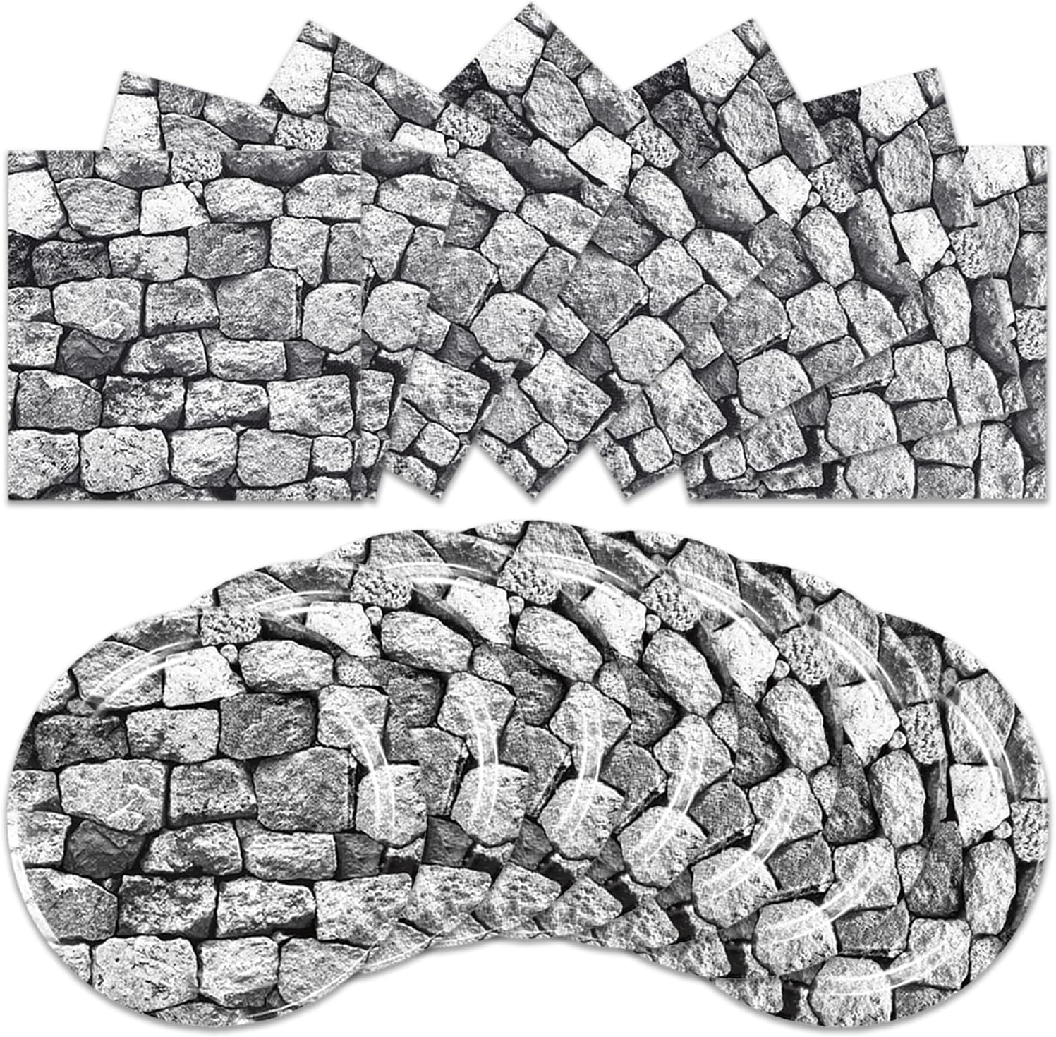 Amazon.com: 40Pcs Stone Wall Party Supplies Medieval Castle Theme ...