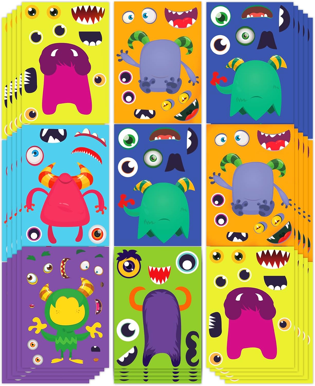 Amazon.com: Funnlot Halloween Stickers for Kids Halloween Party Games ...