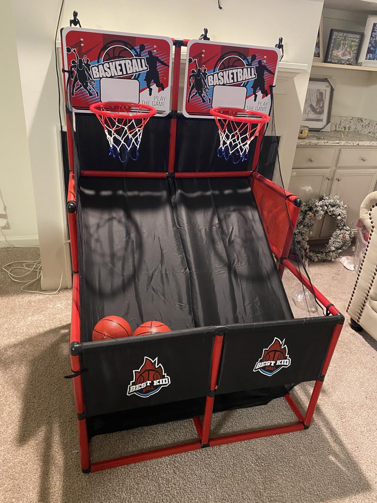 $11/mo - Finance BESTKID BALL Kids Basketball Hoop Double Shot System ...
