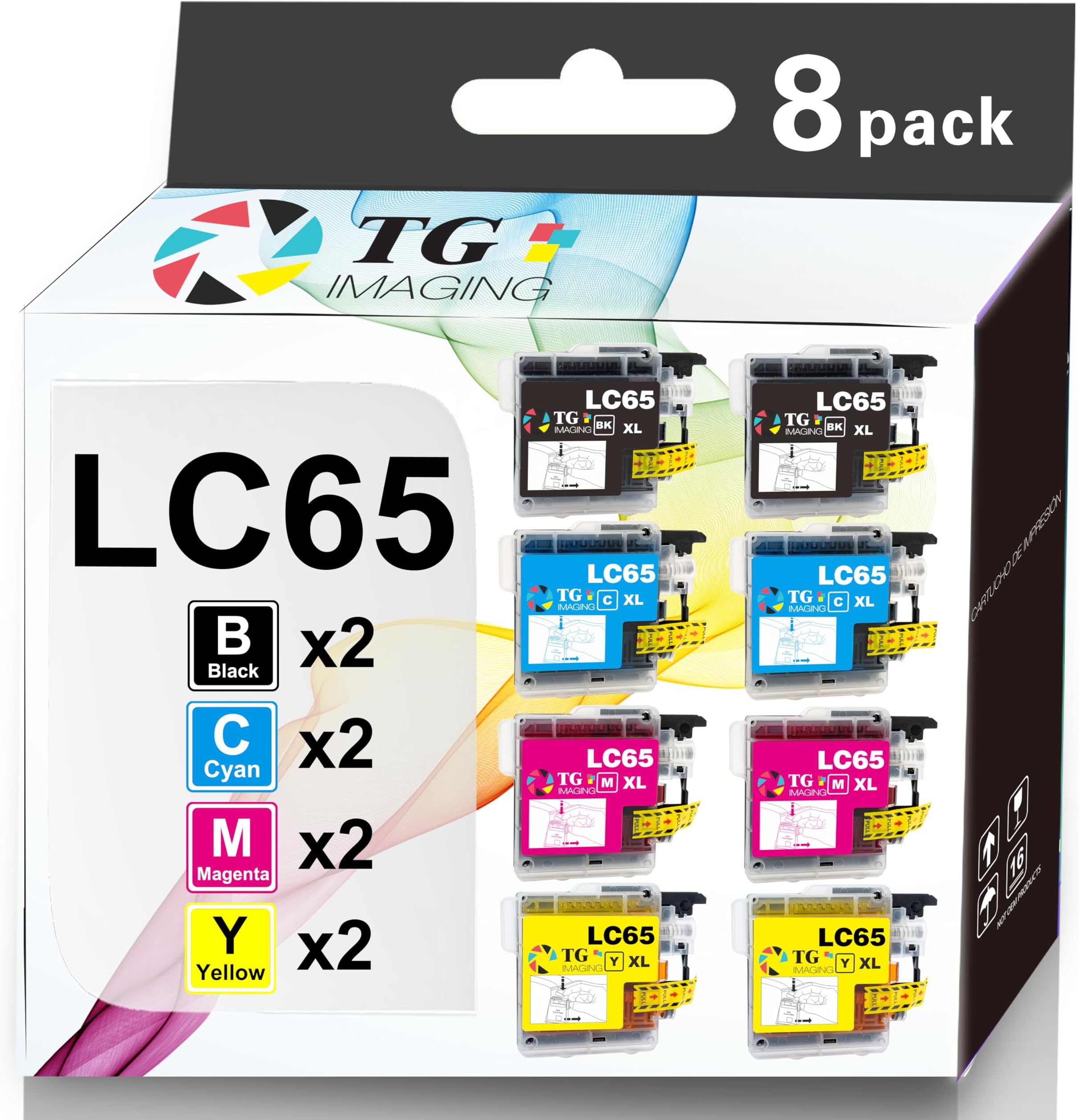 Amazon.com: TG Imaging LC65 Ink Cartridge Compatible Replacement for ...