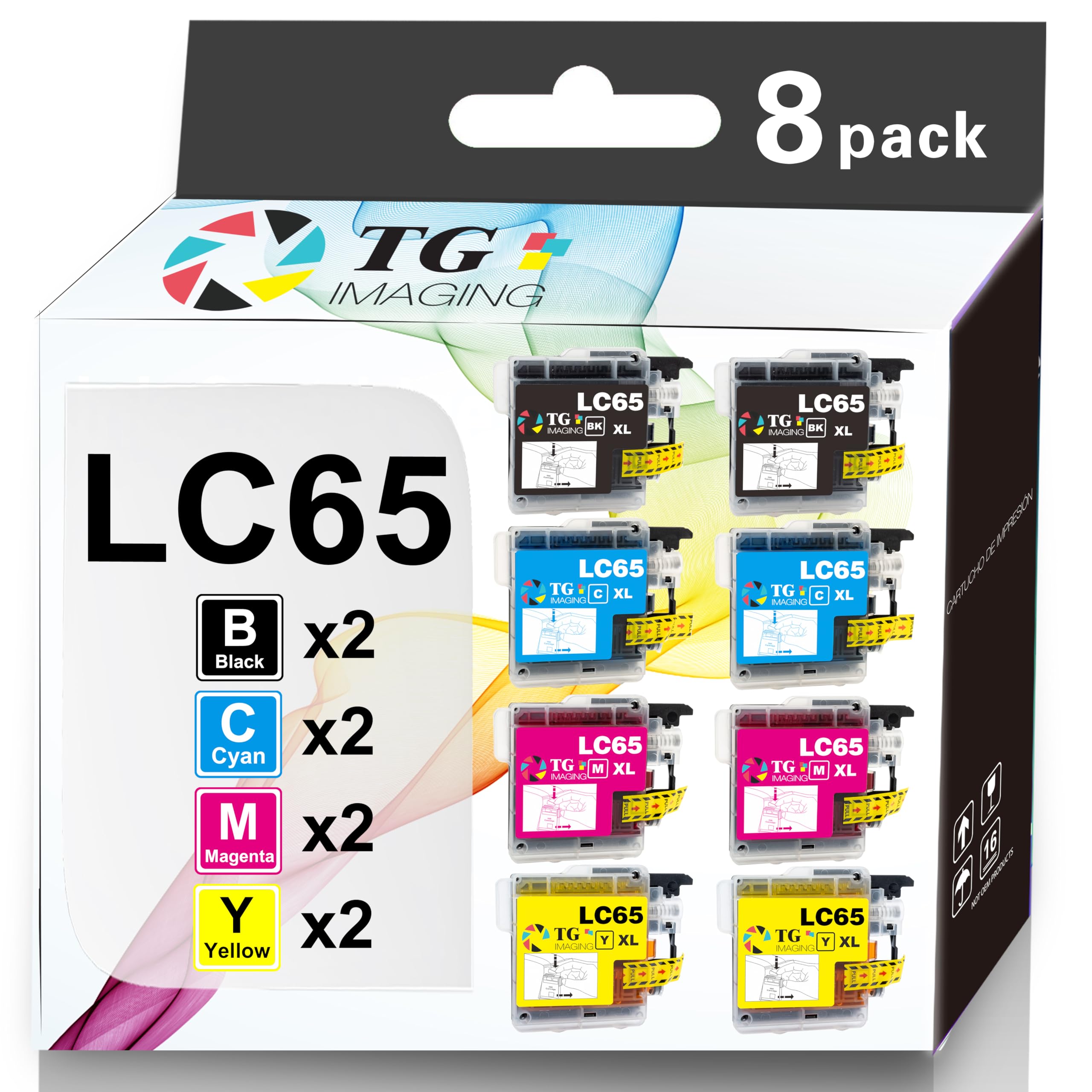 Amazon.com: TG Imaging LC65HY-CL Ink Cartridge Compatible Replacement ...