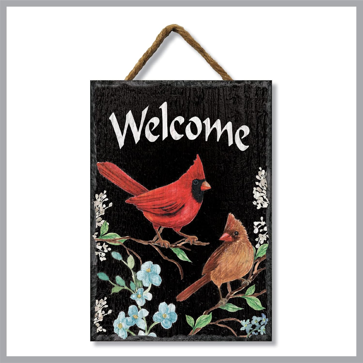 Amazon.com : My Word! Cardinal Pair Slate Impressions Wall Hanging ...
