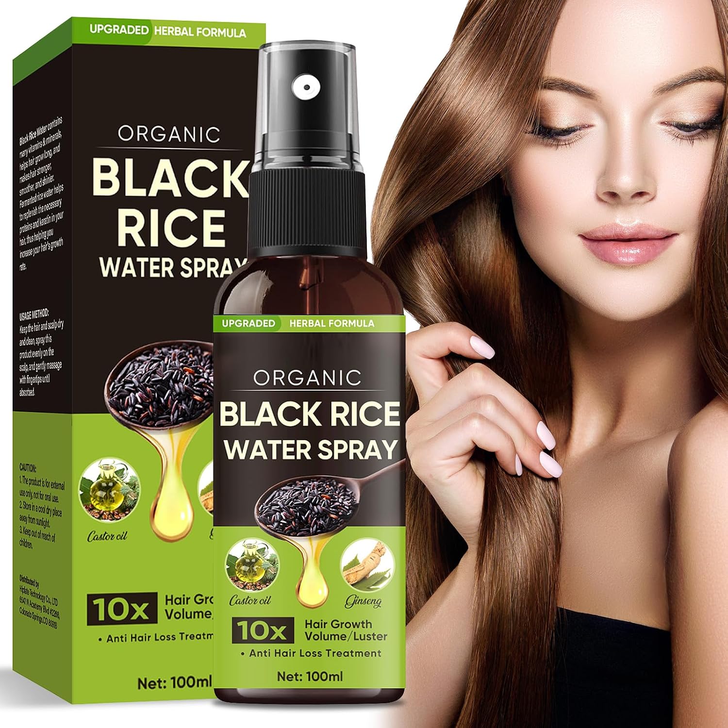 Amazon.com : Rice Water for Hair Growth, 100mL Hair Growth Serum with ...