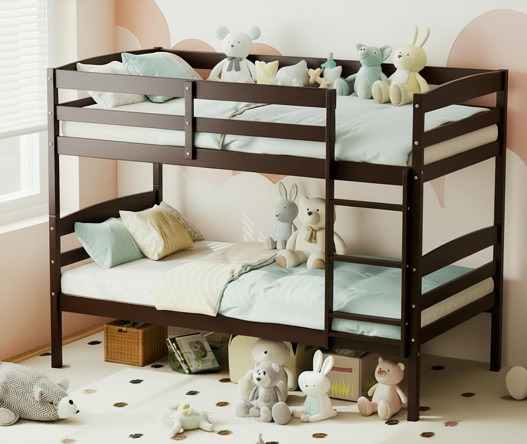 Komfott Bunk Bed Twin Over Twin Bunk Bed Frame W | Desertcart INDIA