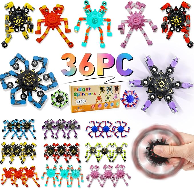 Amazon.com: Transformable Fidget Spinners Easter Basket Stuffers, Funny ...