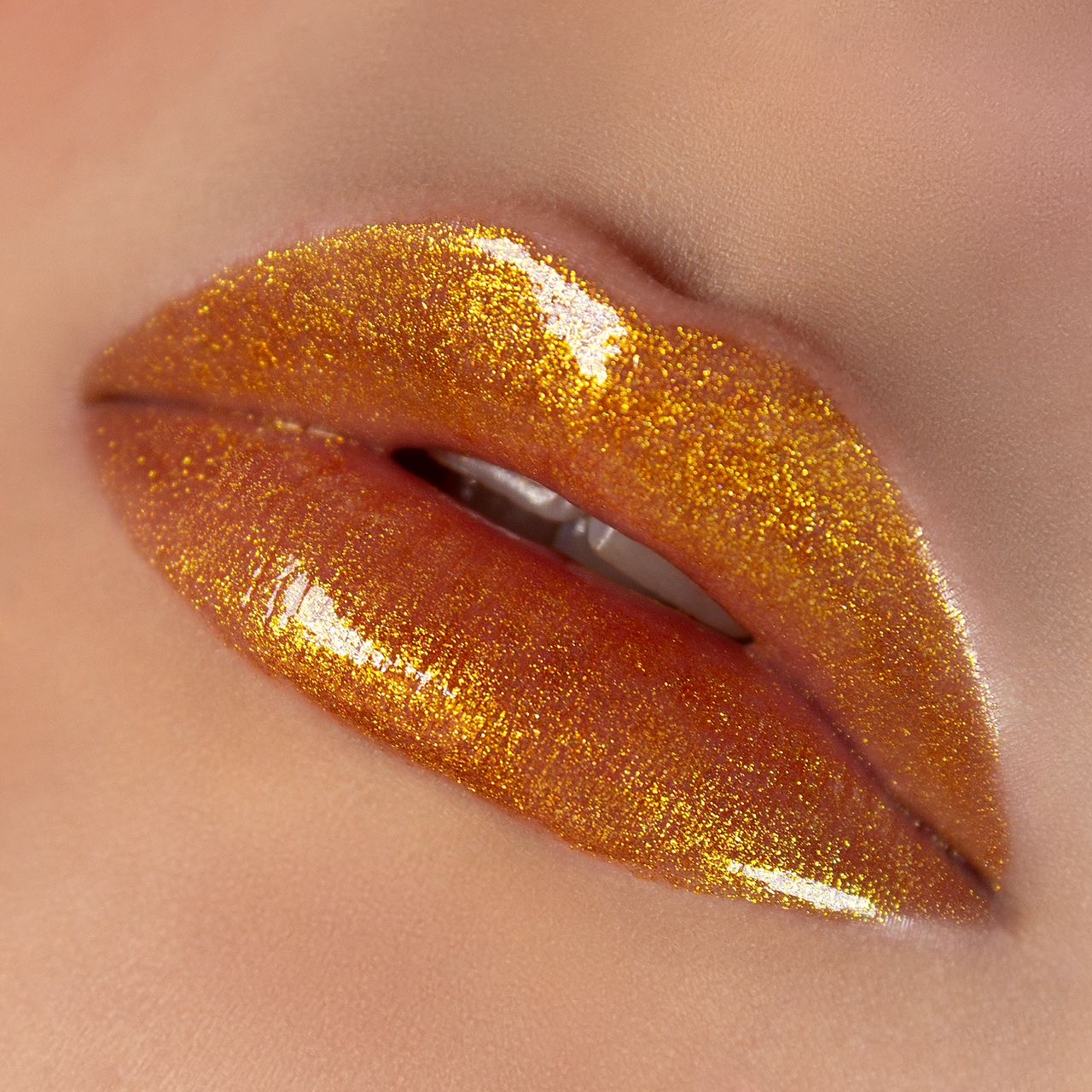 Labios Con Brillo Amarillo Lip Gloss Tornasol (¡Nueva