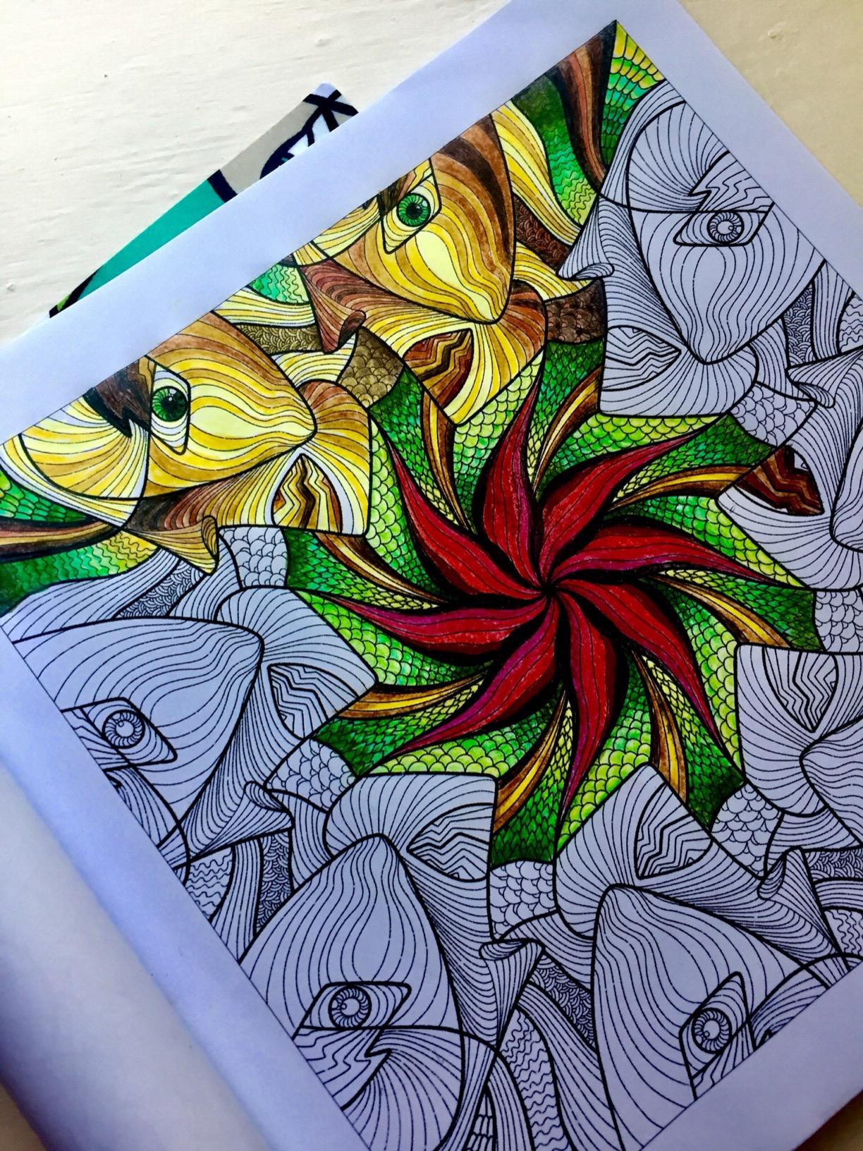 The Million Faces Colouring Book: Abstract adventure for face hunters ...