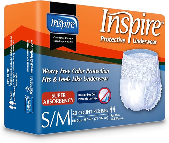Amazon.com: Inspire Adult Diapers for Men and Women Incontinence ...