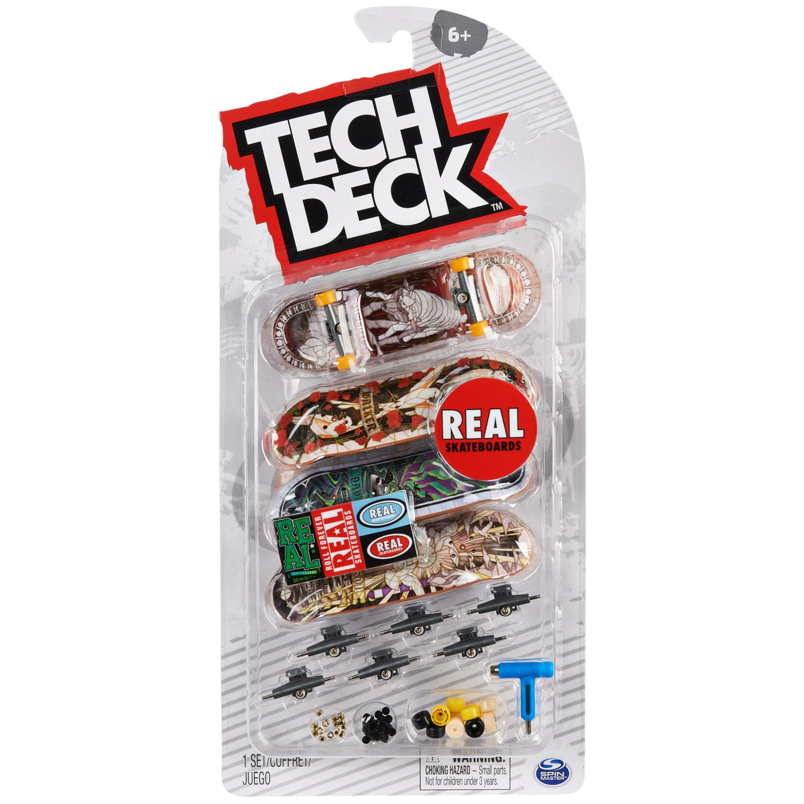 Tech Deck, Ultra DLX Fingerboard 4-Pack, Real Skateboards, Collectible ...