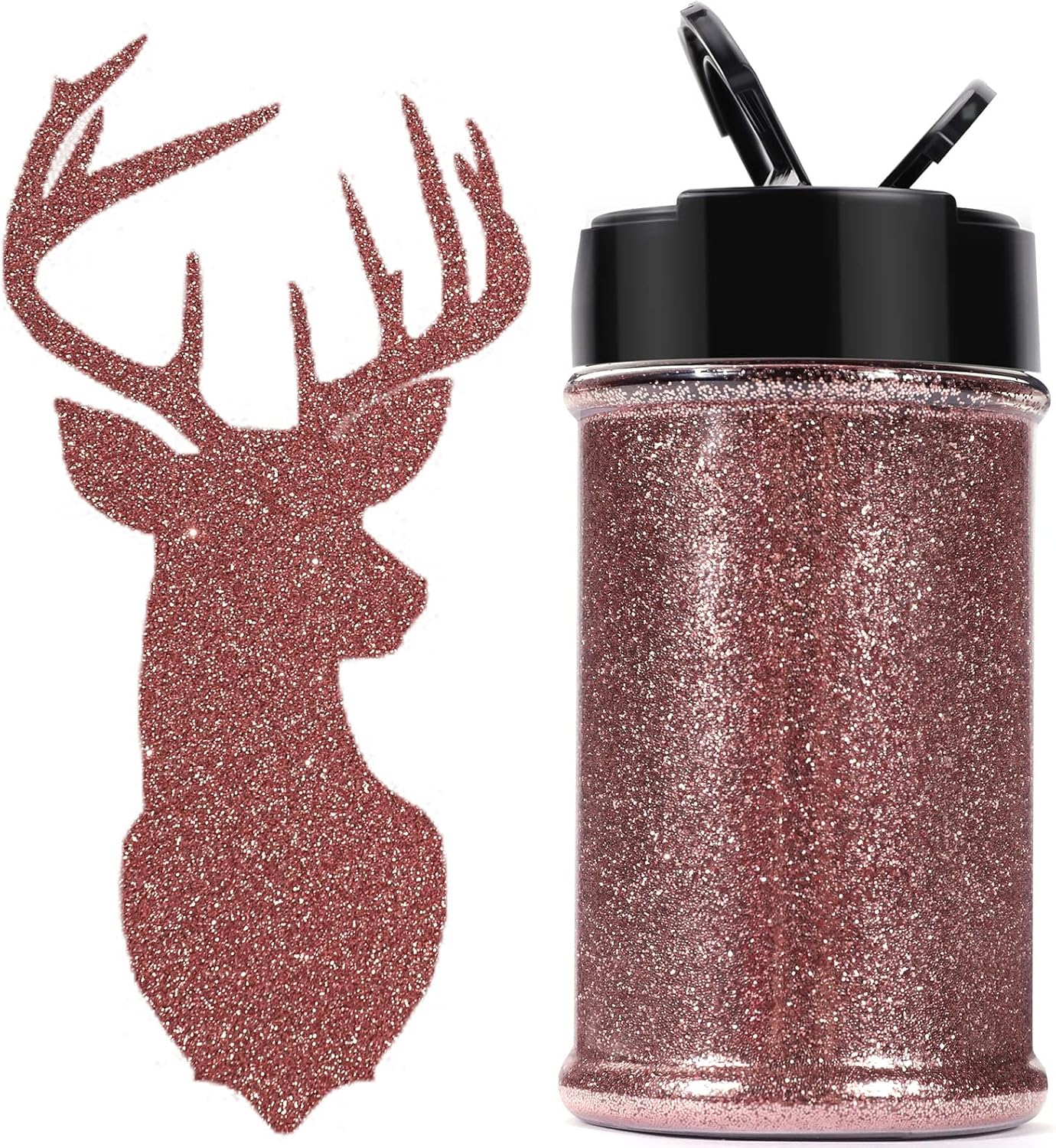 Amazon.com: HTVRONT Extra Fine Glitter for Crafts - 50g/1.76oz Rose ...