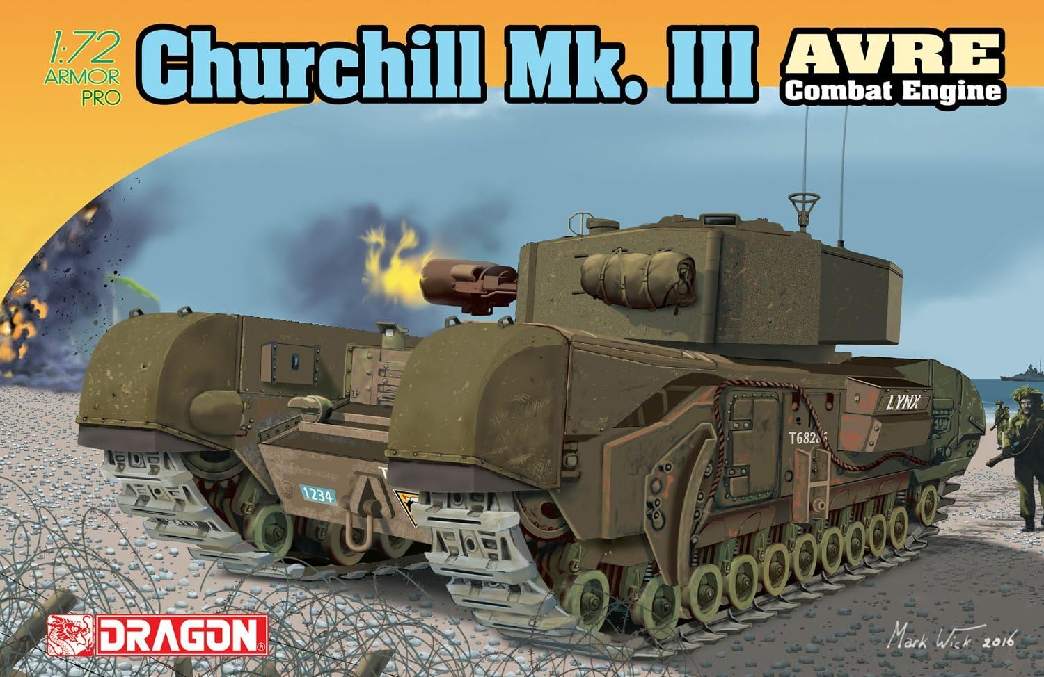 Amazon.com: Dragon Models Churchill Mk. III AVRE Model Kit : Arts ...
