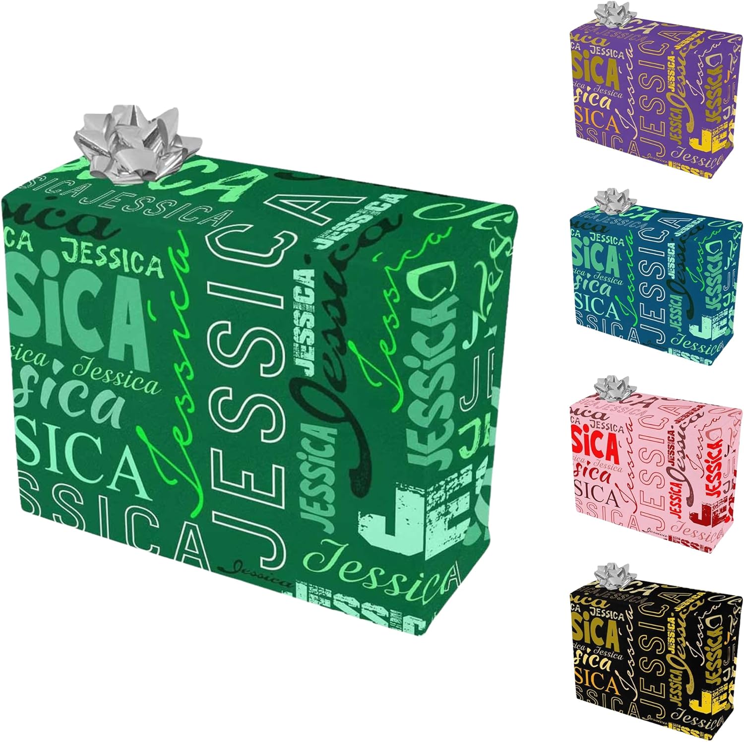 Amazon.com: Personalized Birthday Gift Wrapping Paper with Name for ...