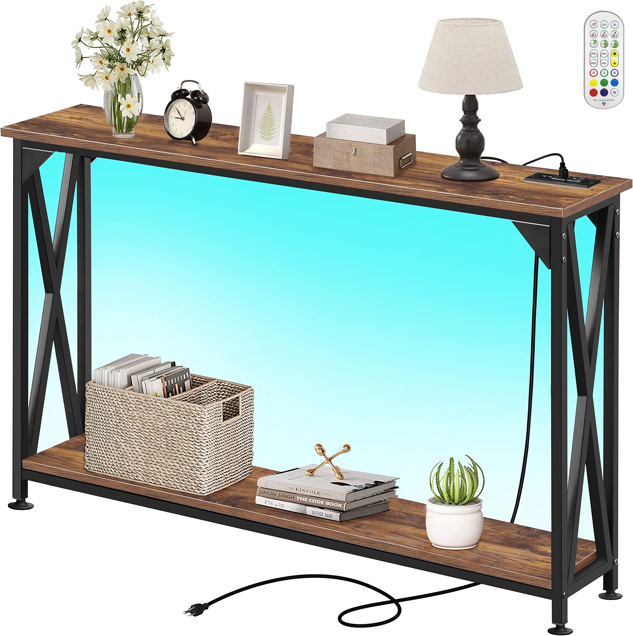 Amazon.com: Home Source Accent Server Glass Walnut : Home & Kitchen