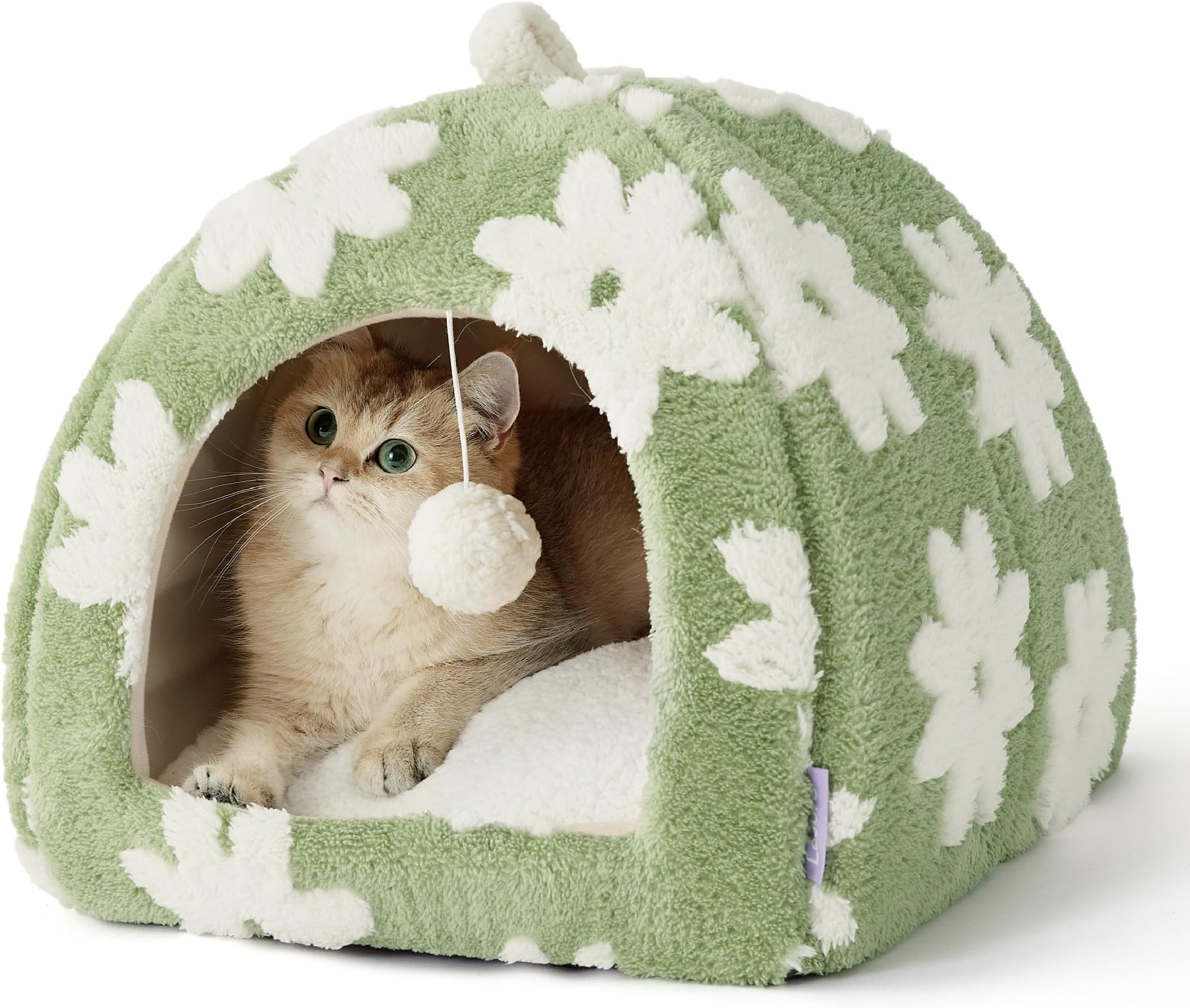 Amazon.com : Gigreinc Cat Cave Bed for Indoor Cats - Cat Dome Bed with ...