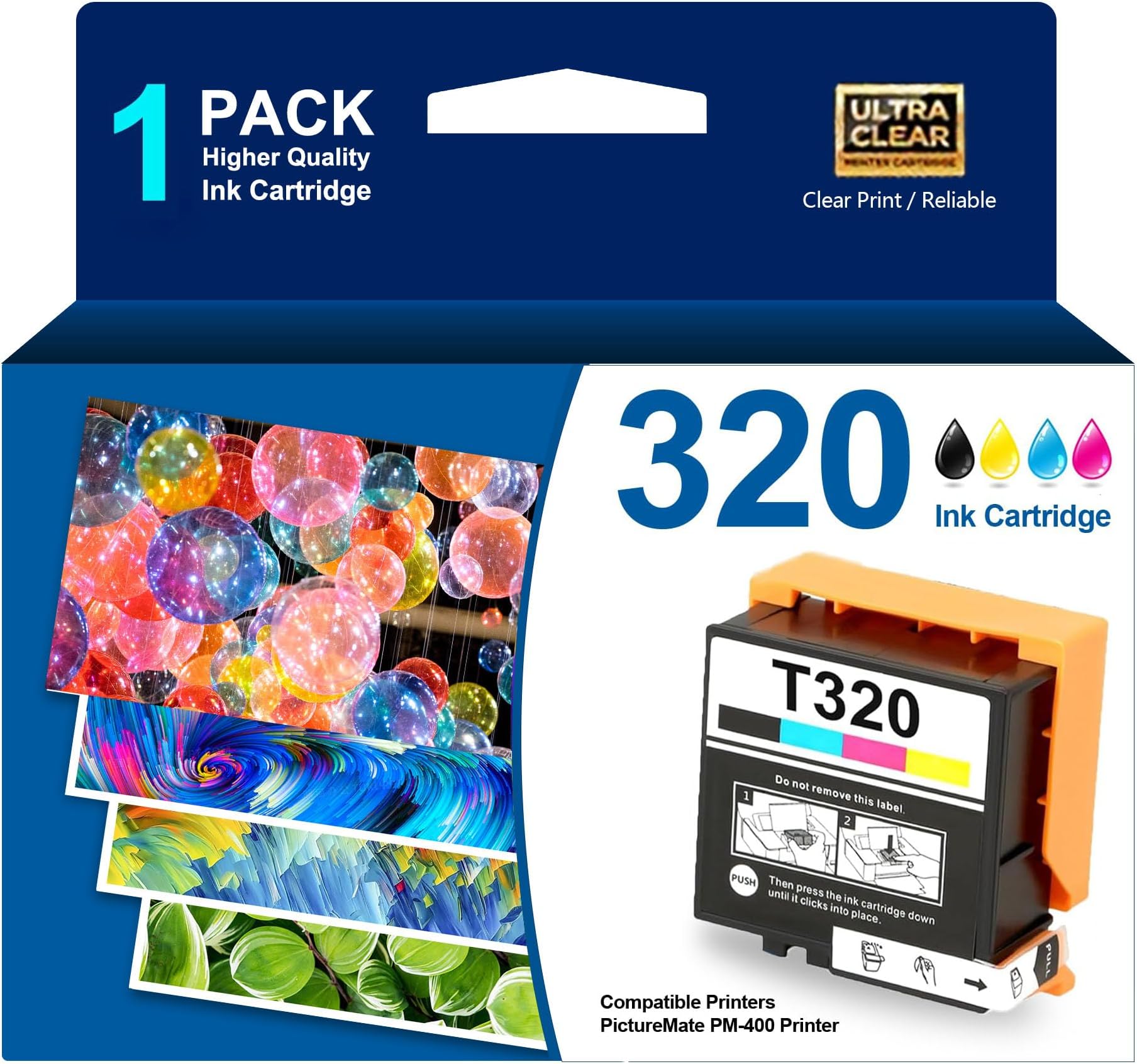 Amazon.com: 320 Ink Cartridge T320 Ink Compatible with PictureMate PM ...