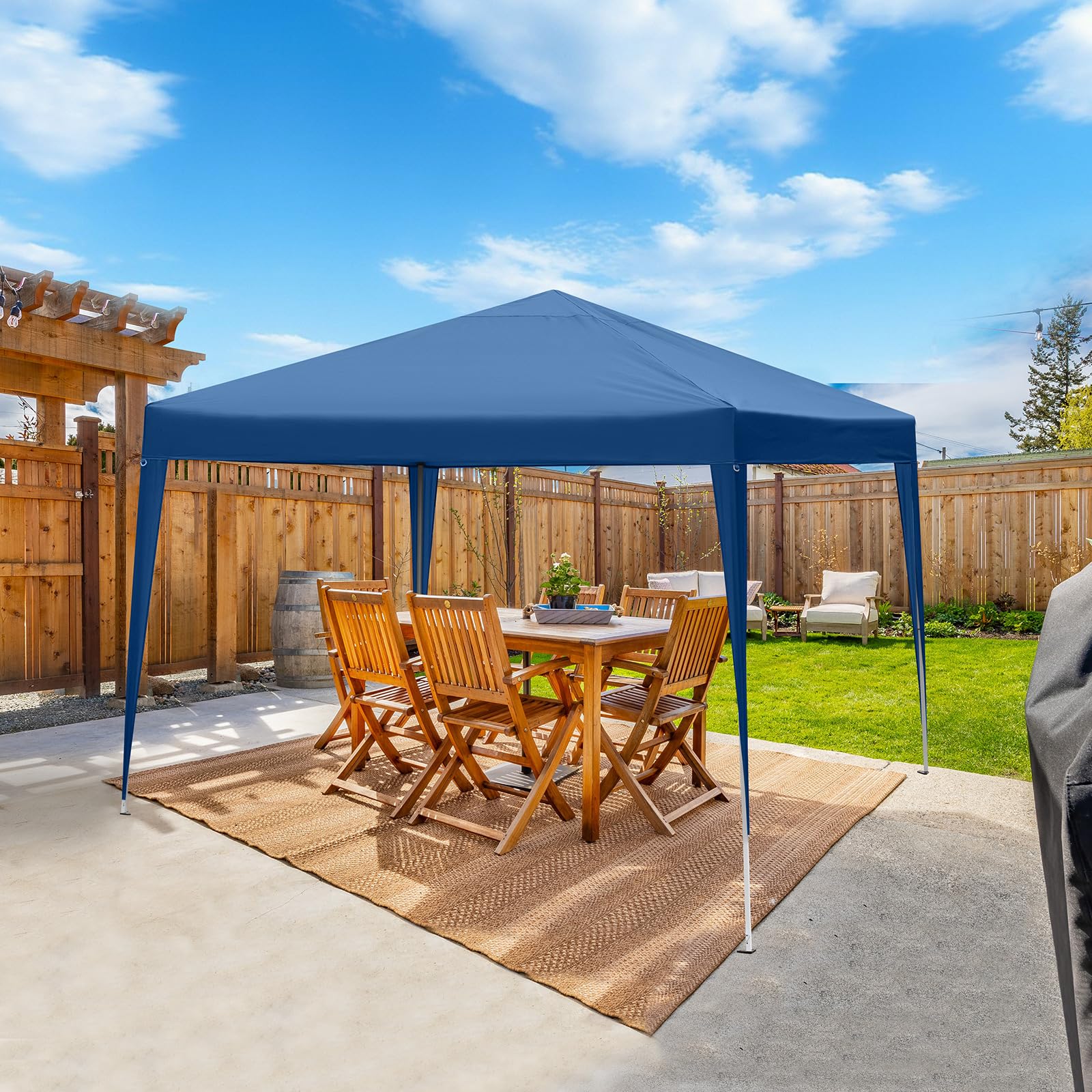 Easy Set Up Tent Bonnlo 3m X 6m Pop Up Gazebo With Detachable Sides ...