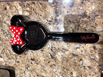 Amazon.com: Disney Minnie Mouse Black Ceramic Kitchen Spoon Rest, 10 ...