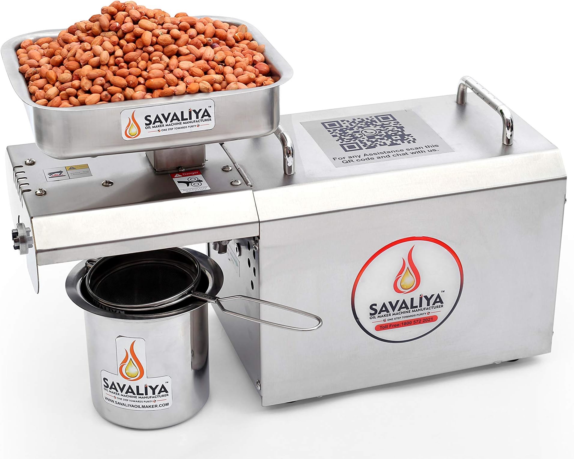 Savaliya Industries Premium SI-801 Fully Automatic Home Use Oil Press ...