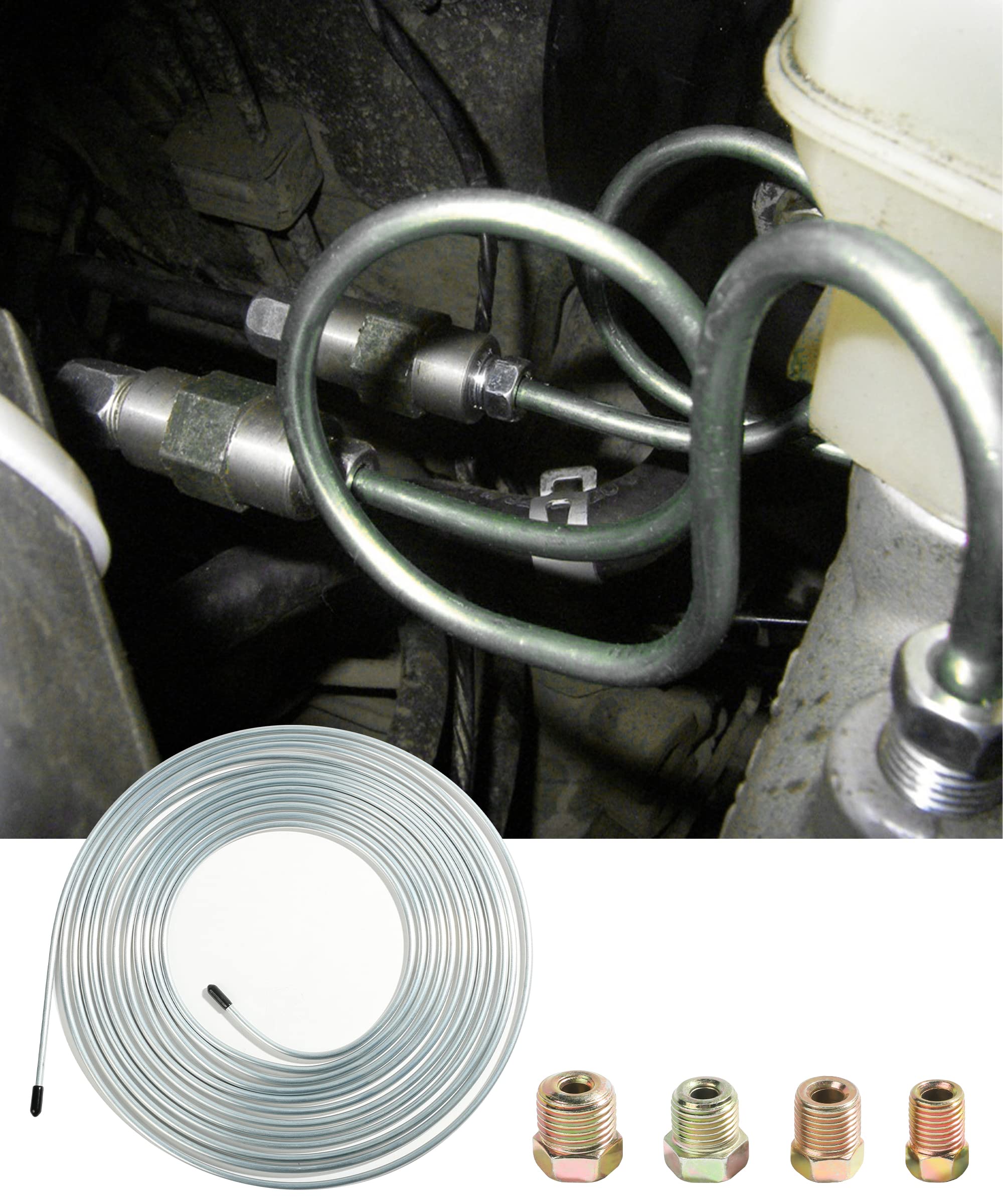 Snapklik.com : YAKEFLY 25 Ft 3/16 Copper Nickel Brake Line,Rustproof ...