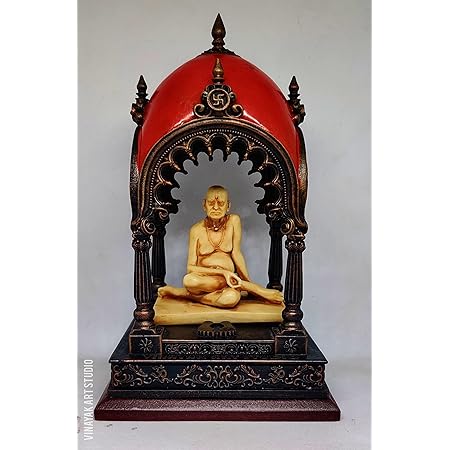 Buy VRUSHAM CREATIONS - Shri Swami Samarth Murti with Tree (LED Focus Light) - 1 Feet Online at ...