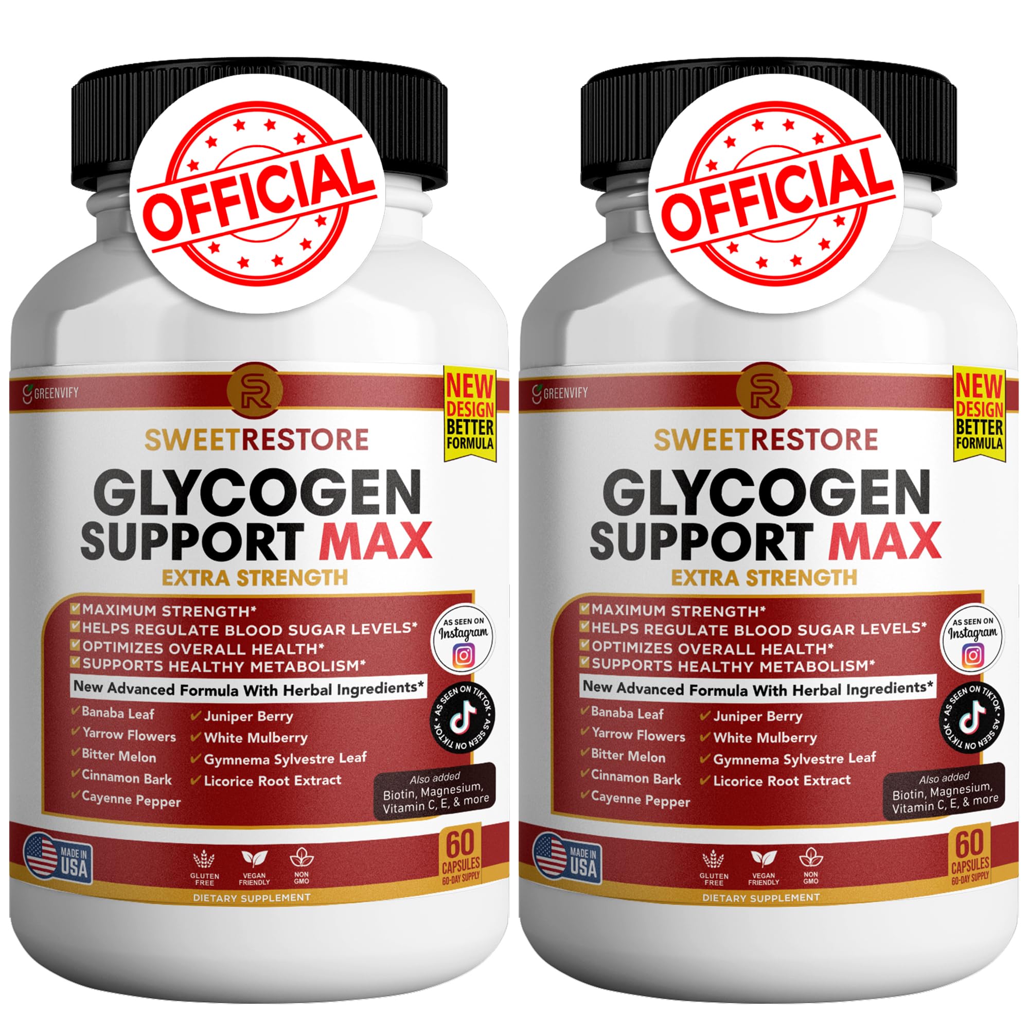 Amazon.com: GREENVIFY Sweet Restore Glycogen Support Max All Natural ...