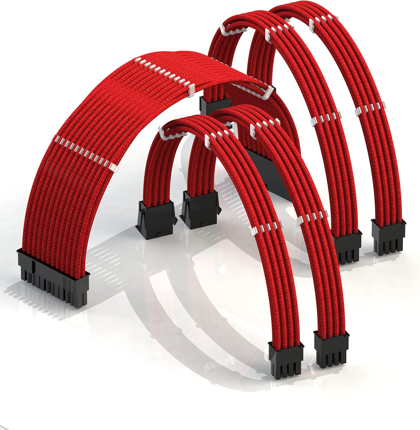 Amazon.com: LINKUP - AVA 30cm PSU Cable Extension Sleeved Custom Mod ...