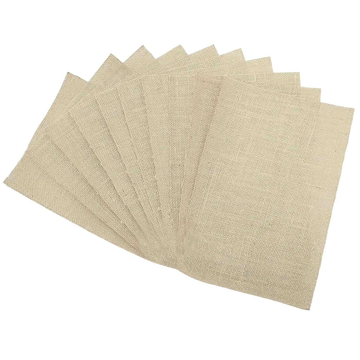 Asian Hobby Crafts Jute Sheets Burlap/Glitter A4 for DIY Crafts | Pack ...