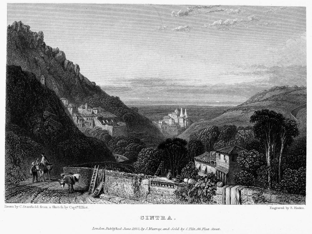 Amazon.com: Portugal Cintra 1832 Nview Of The Town Of Cintra And The ...