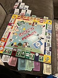 Amazon.com: Monopoly Peanuts Board Game, Play as Snoopy on Sled ...